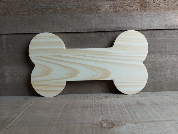 Wooden Dog Bone Plaque unfinished - Etsy Canada