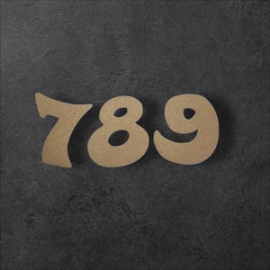 Wooden Numbers Ray Bold Font - Etsy