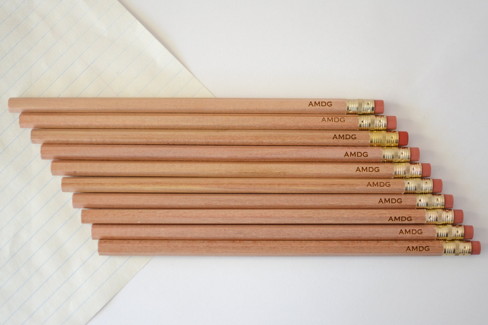 AMDG, Catholic Engraved Pencil, Ad Majorem Dei Gloriam, Jesuit Motto ...