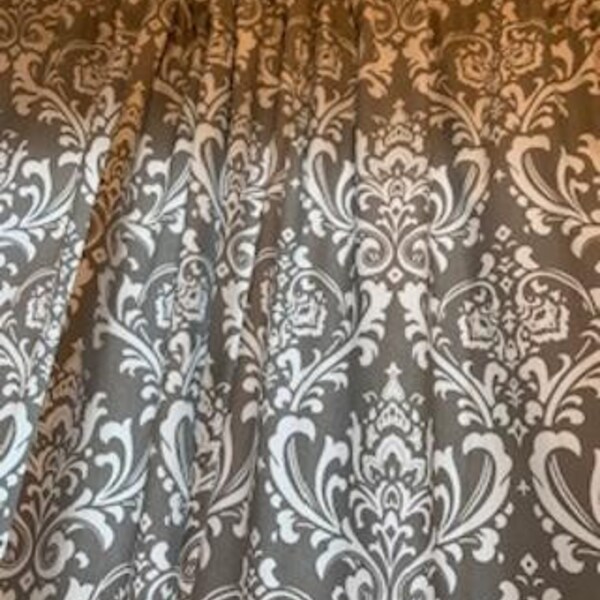 Damask Curtains - Etsy