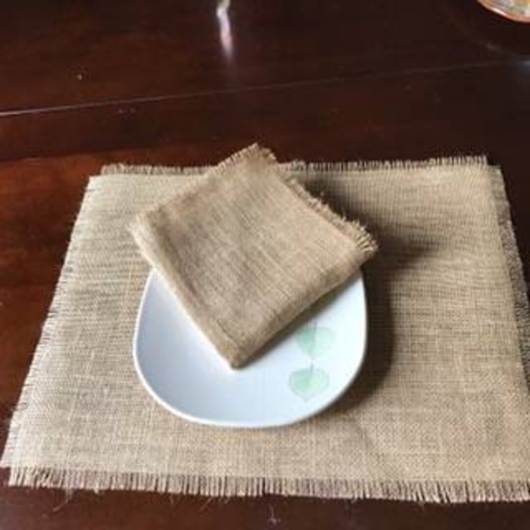 Napkins, Set of 4 Burlap Napkins, - Etsy