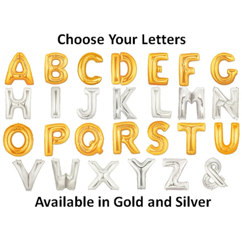 Letter Balloons - Etsy