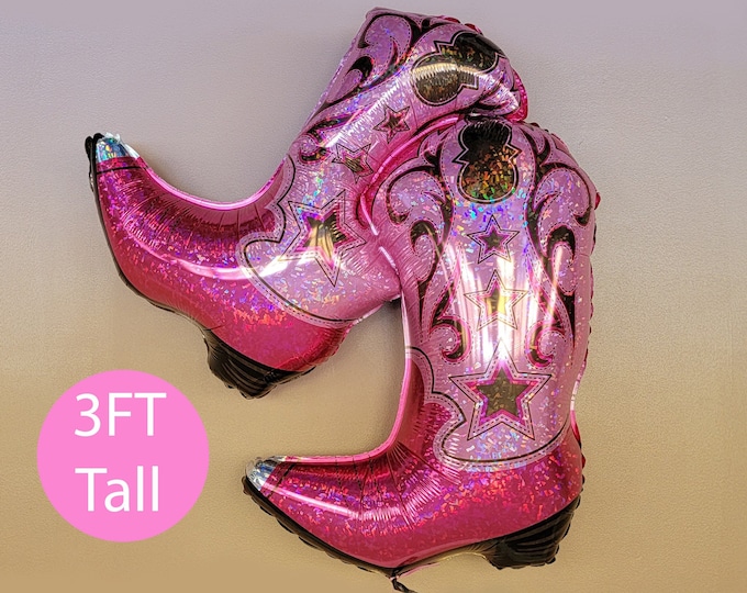 Cowgirl Boots Balloon 36 Western Party Decorations Cowgirl Birthday ...
