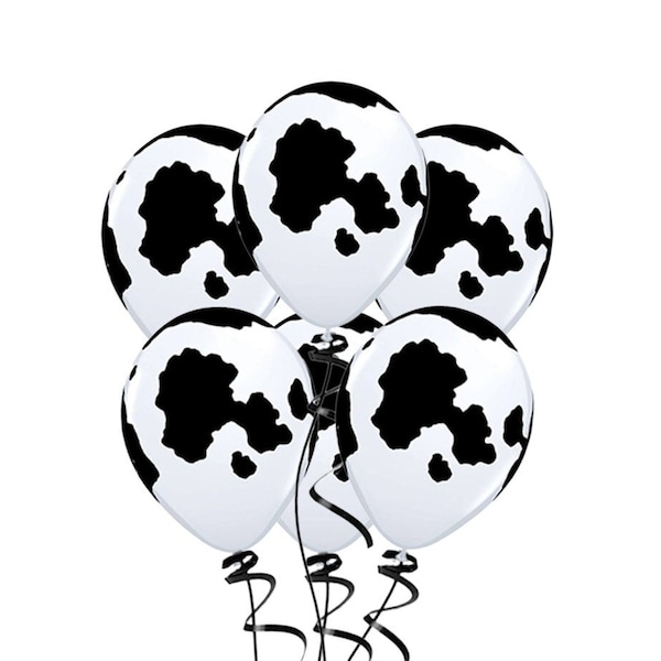 Cow Print Balloons - Etsy
