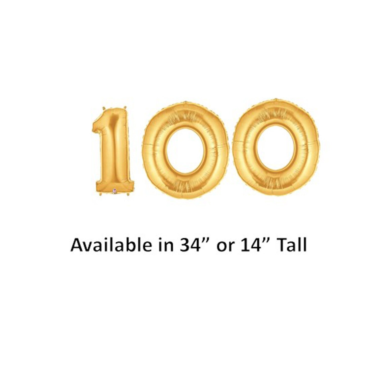 100 Balloon Number Gold or Silver 40 or 14 | Etsy