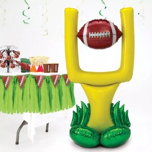 Football Balloon 4ft Football Party Field Goal Post Sports Party ...
