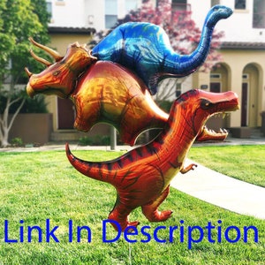 Triceratops Balloon 42" - Dinosaur Birthday Party - Dinosaur Balloon ...
