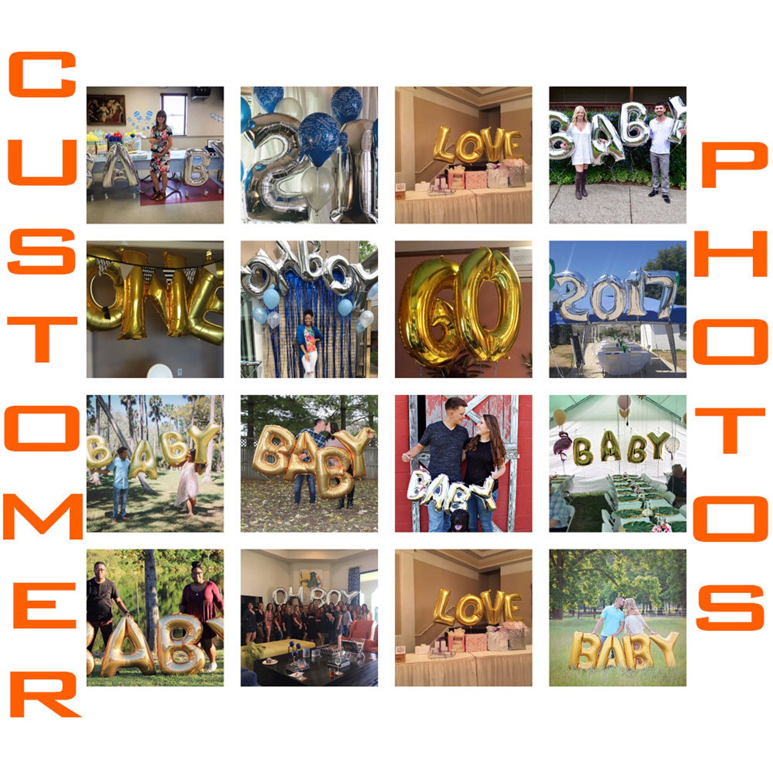 14 Inch Silver Number Balloons // 14 Silver Foil Balloon - Etsy