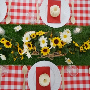 Grass Table Runner 9FT X 1FT- Fake Grass Table Runner, Artificial Grass ...