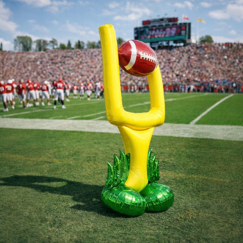 4ft Football Goal Post Balloon - Large Football Party Decor, Field Goal ...