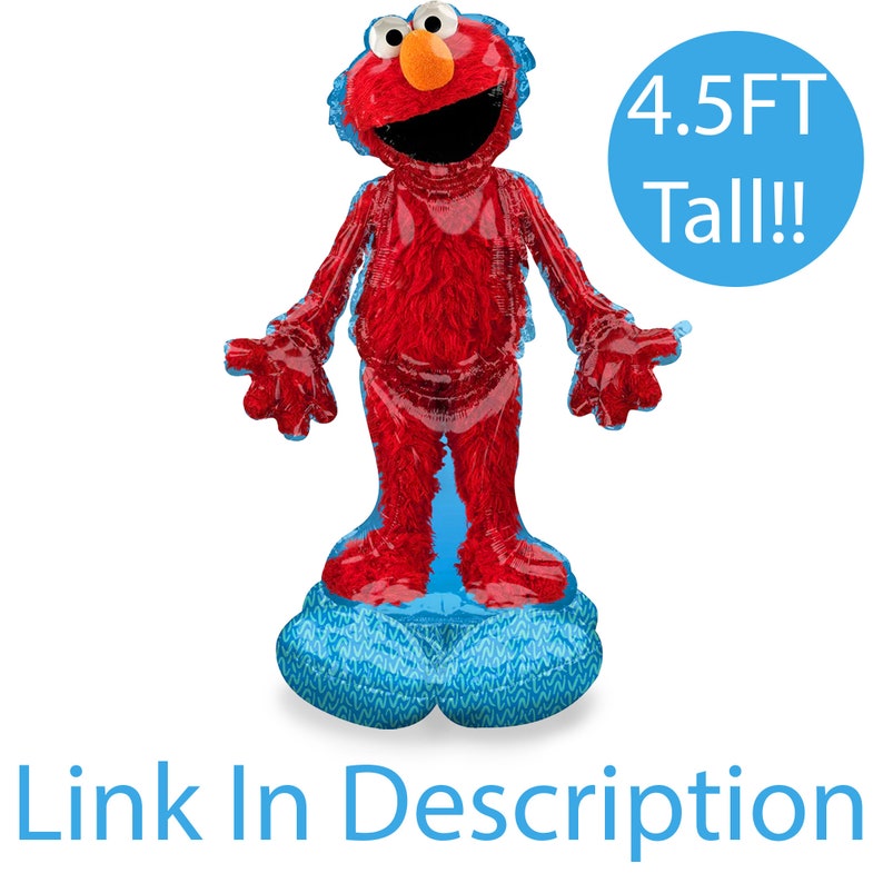 20" Elmo Balloon - Elmo Birthday Party Decorations, Sesame Street Theme ...