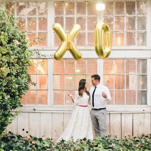 Giant XO Balloons - 34" Inch Gold/silver/magenta Mylar Balloons in ...