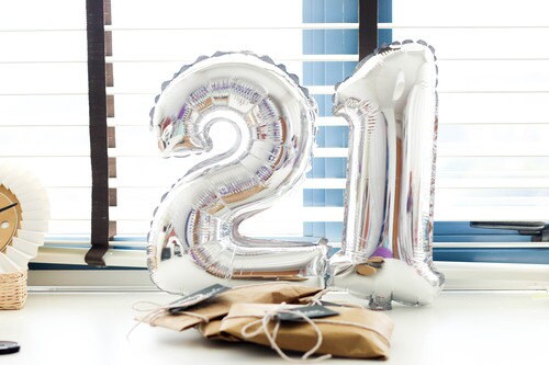 14 Inch Silver Number Balloons // 14 Silver Foil Balloon - Etsy