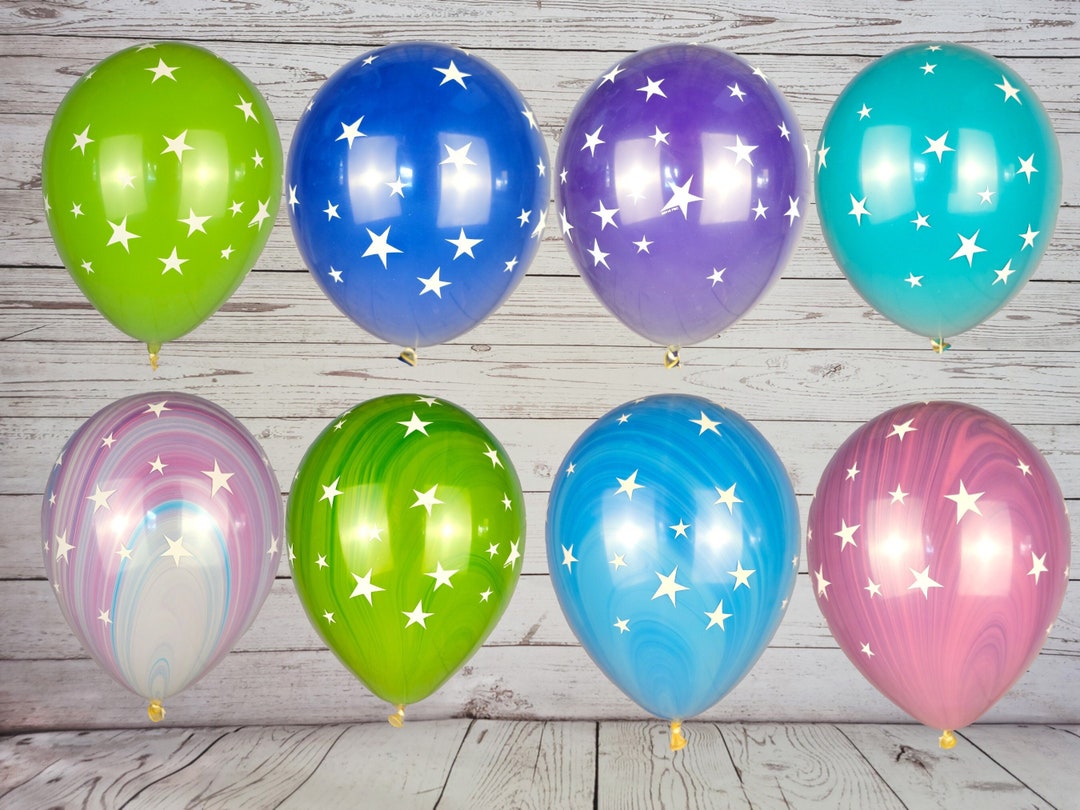 11" Star Balloons- Your Choice of Color, Space Party, Star Balloons ...