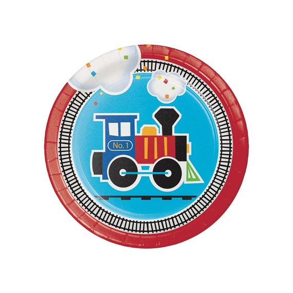 Train Dessert Plates Train Party Supplies Train Party - Etsy