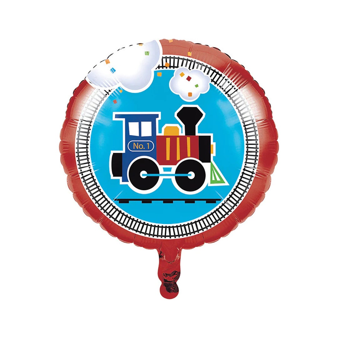 Train Balloon 18" - Train Party Train Birthday Baby Shower All Aboard ...