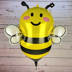 34" Bee Balloon - Bumble Bee Birthday Party, First Bee Day Birthday ...