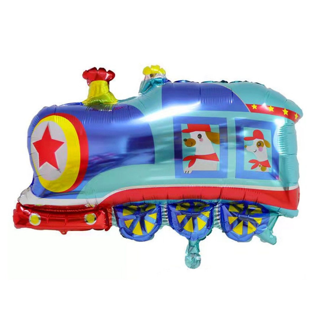 Train Balloon 30" Train Party Train Birthday Baby Shower All Aboard ...
