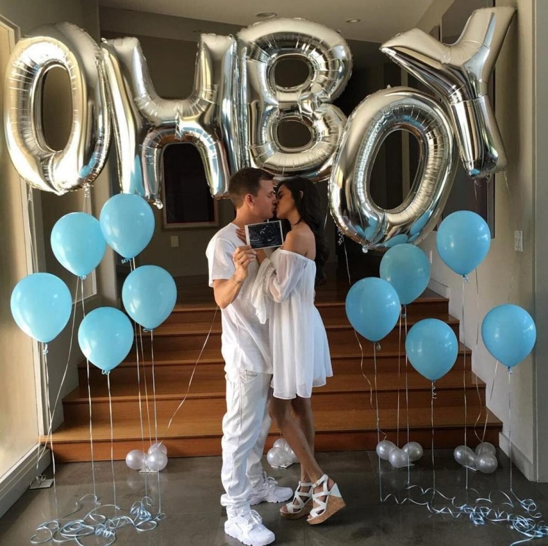 Giant OH BOY Balloons - 34" or 14" Inch Mylar Balloons in Letters O-H-B ...