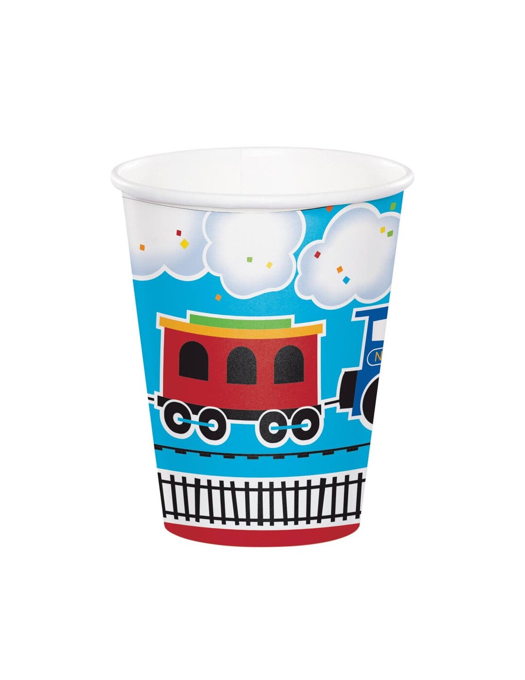 Train Party Cups - Train Birthday, Transportation Party, Birthday Cups ...