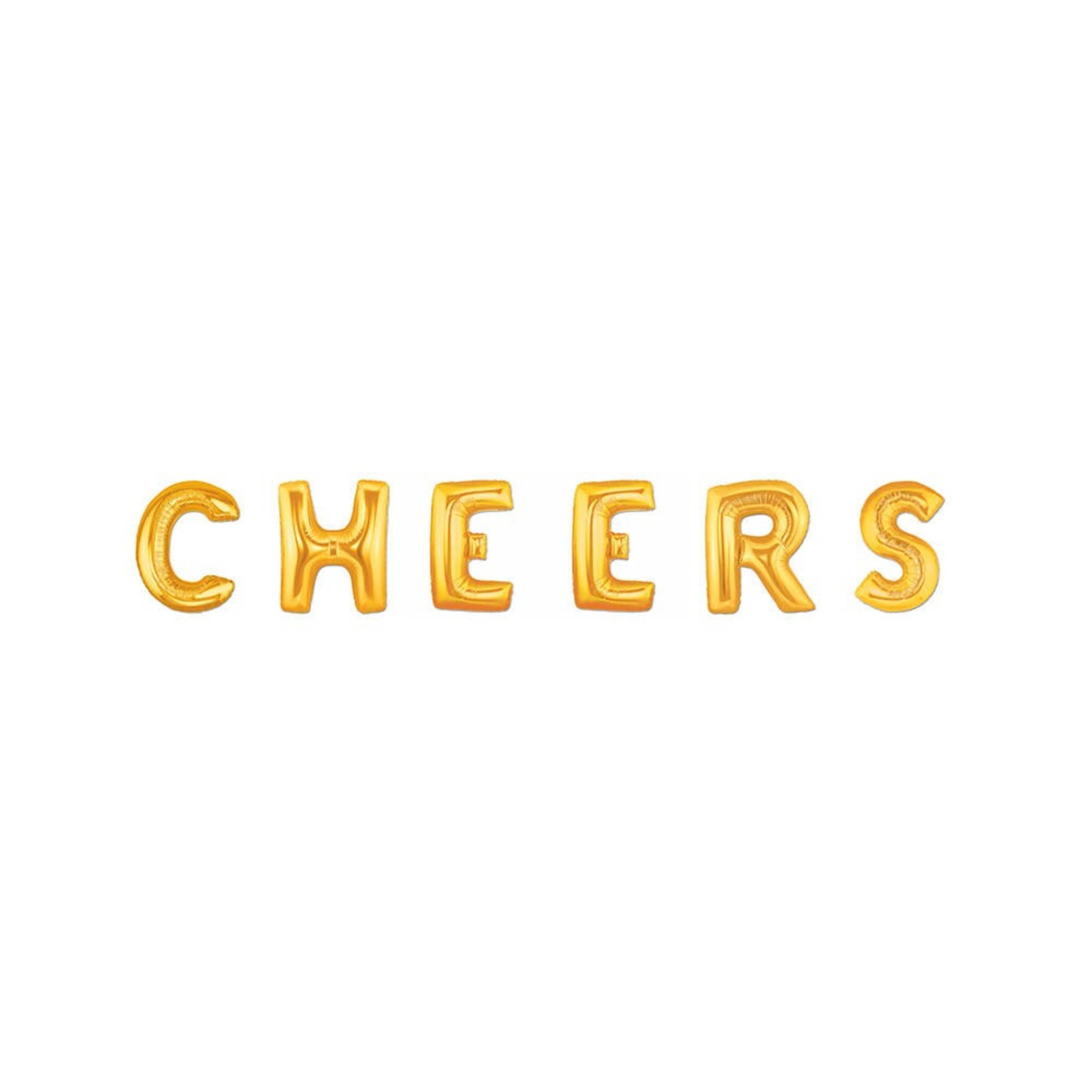 CHEERS Balloons Cheers Banner Birthday Balloon Banner Cheers Letter ...