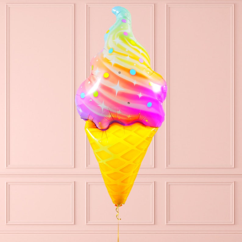 Ice Cream Balloon 45 Ice Cream Party Decor Dessert - Etsy