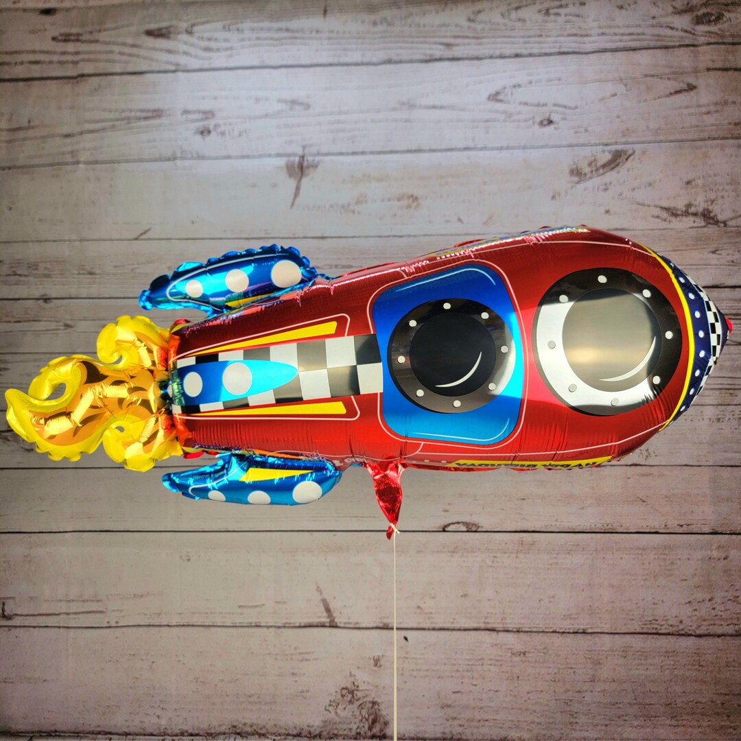 38" Rocket Balloon - Spaceship Balloon, Galaxy Birthday, Outer Space ...