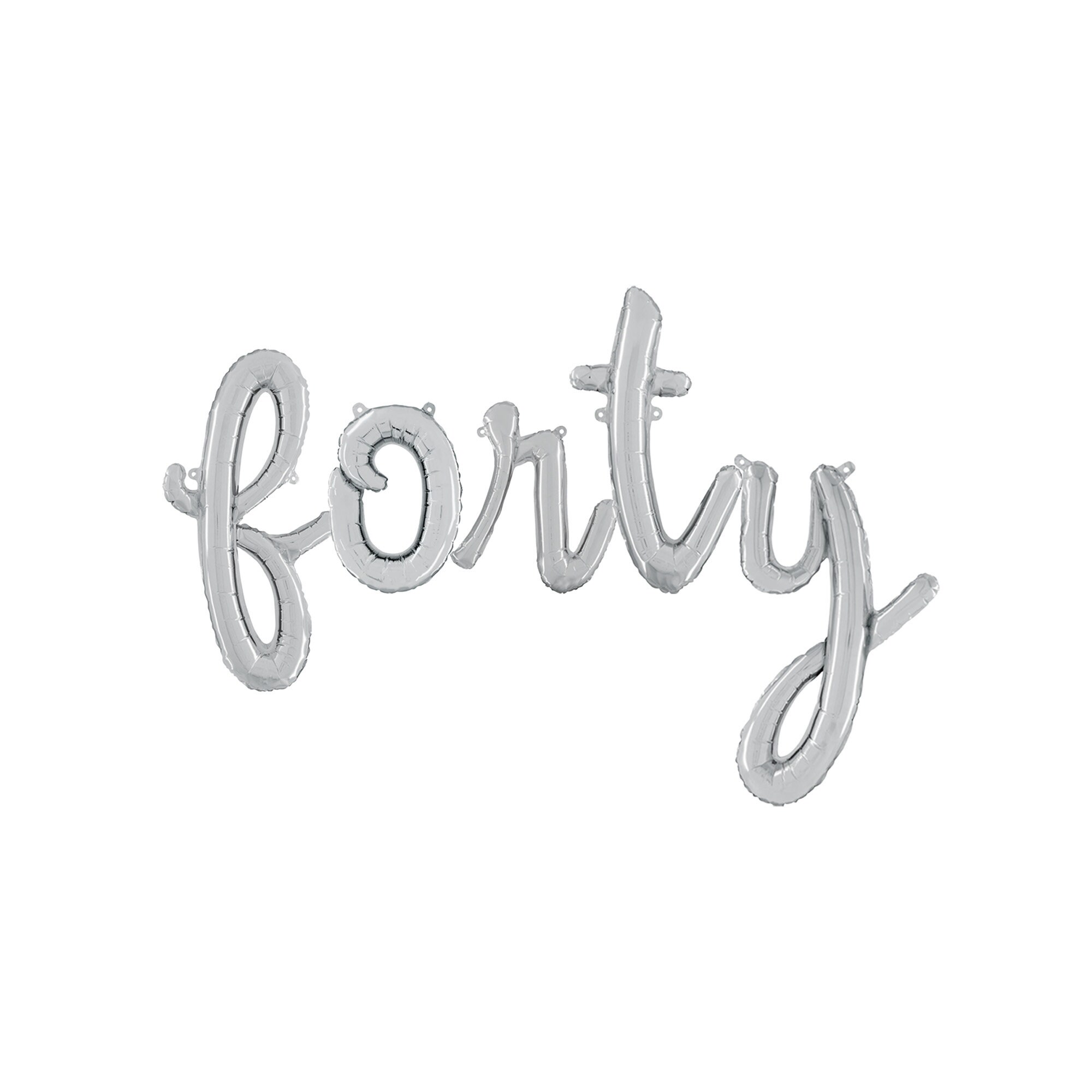 Script FORTY Balloons 40 Balloon Forty AF Balloon Hello 40 | Etsy