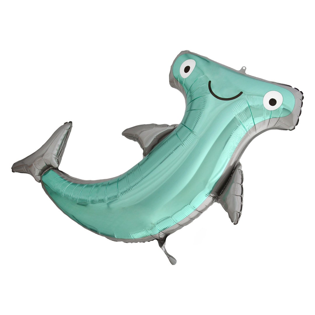 Hammerhead Shark Balloon, Shark Birthday, Hammerhead Shark, Ocean Party ...