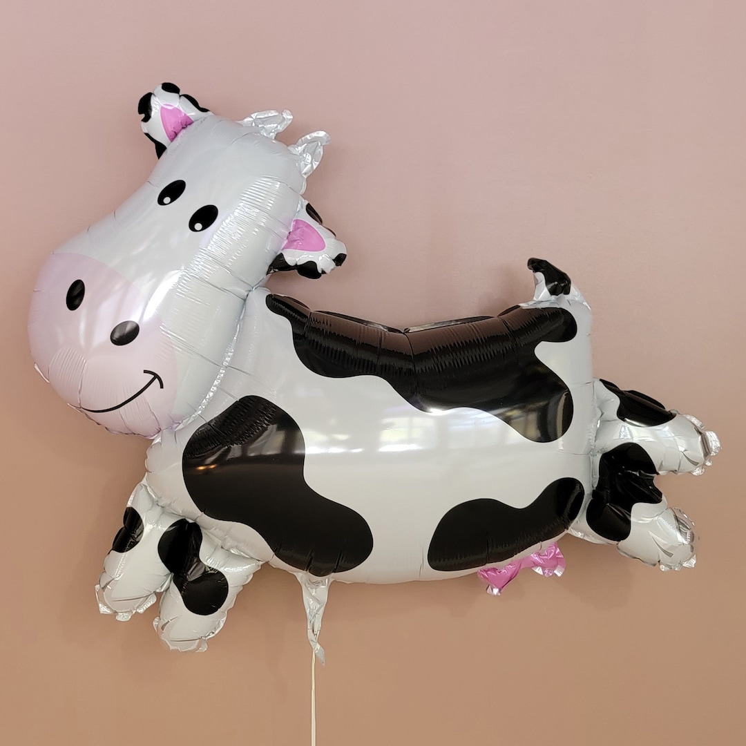 Cow Balloon 30" - Farm Animal Balloons, Barnyard Birthday, Cow Birthday ...