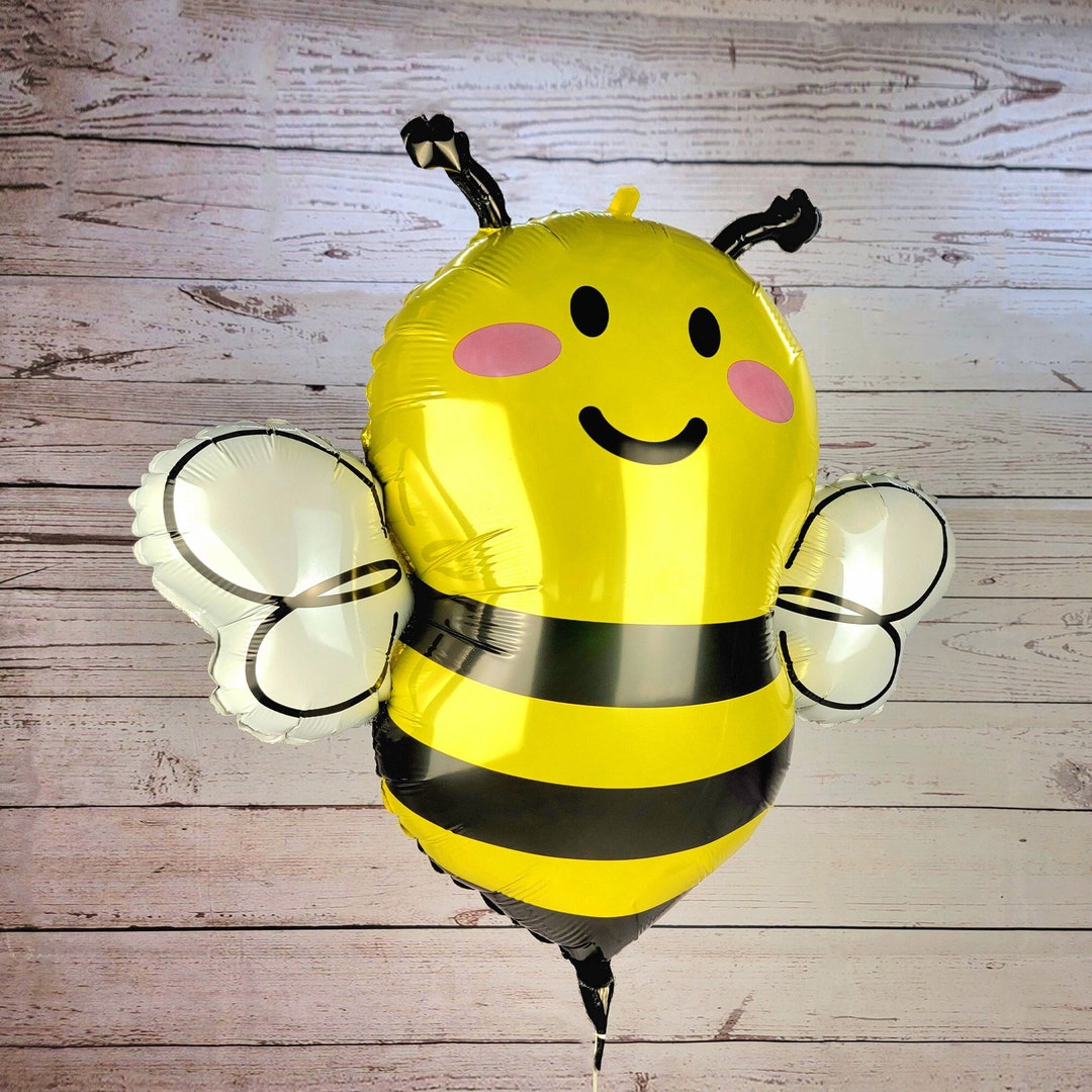 34" Bee Balloon - Bumble Bee Birthday Party, First Bee Day Birthday, What Will It Bee?, Bee ...