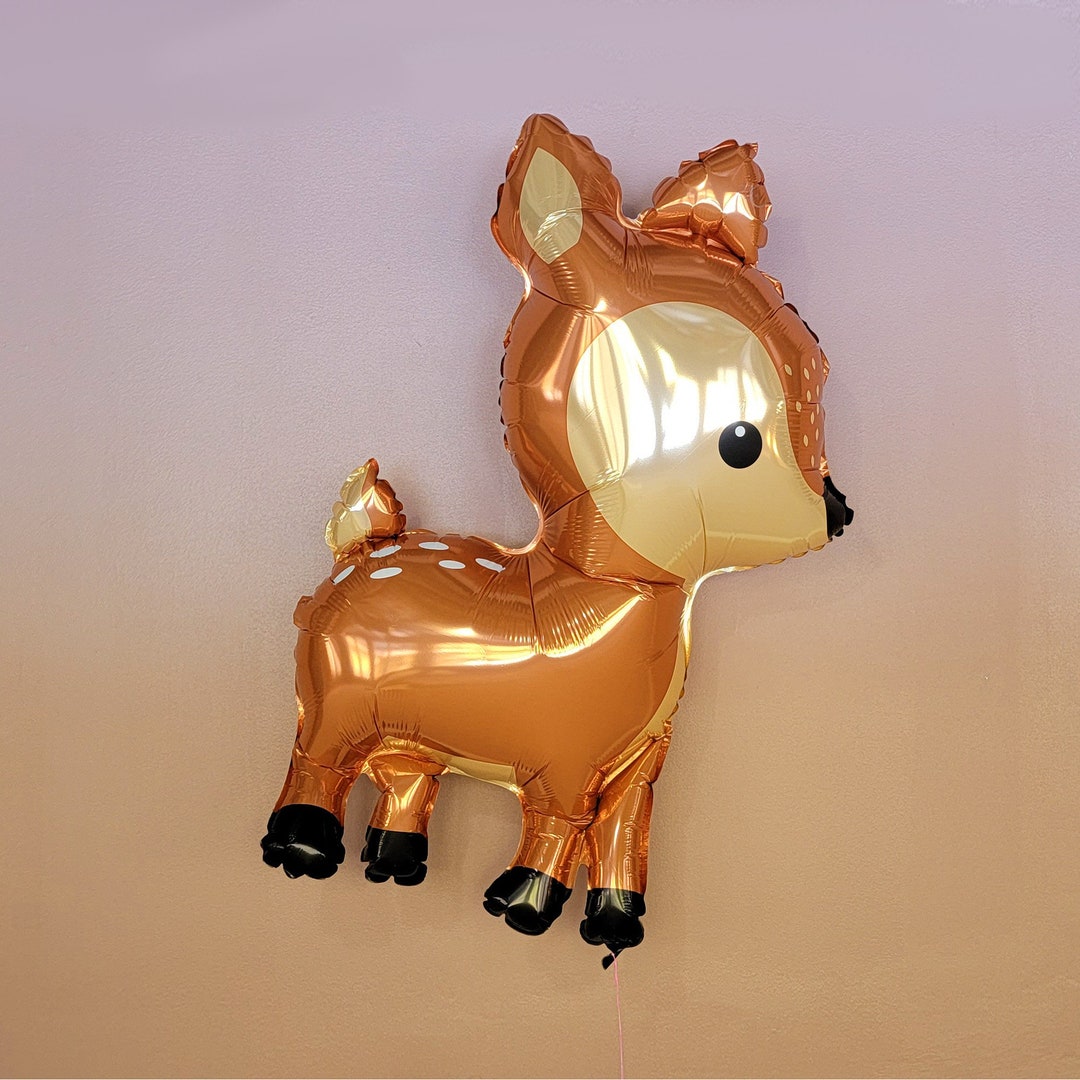 39" Deer Balloon, Fawn Balloon, Woodland Deer Balloon, Woodland Party ...
