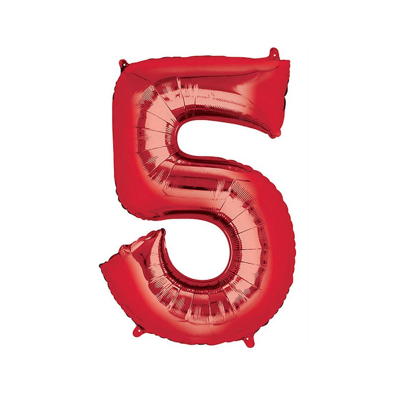 Number 5 Balloon - Etsy