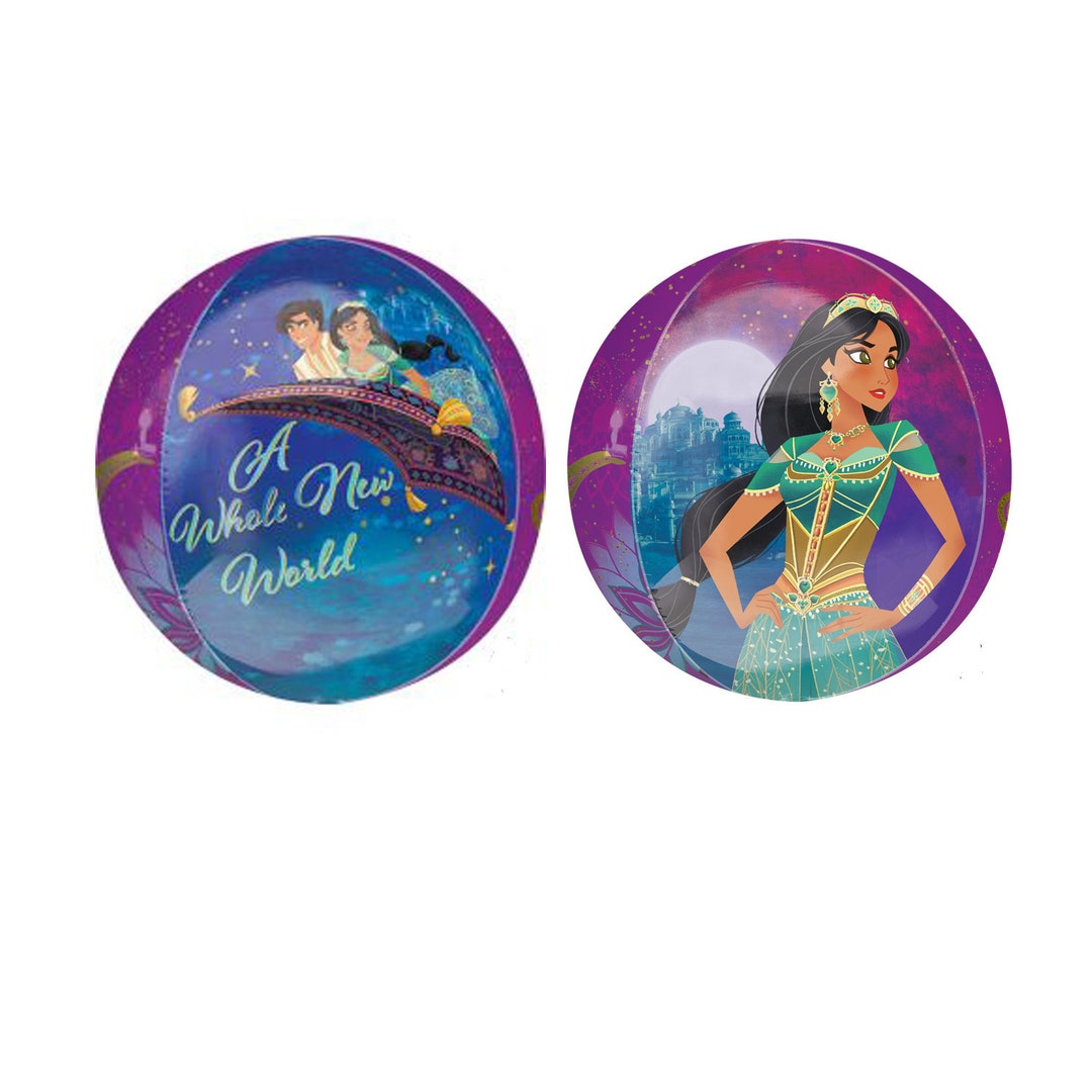 15" Aladdin Balloon Orbz - Aladdin Balloon - Aladdin Theme Party ...