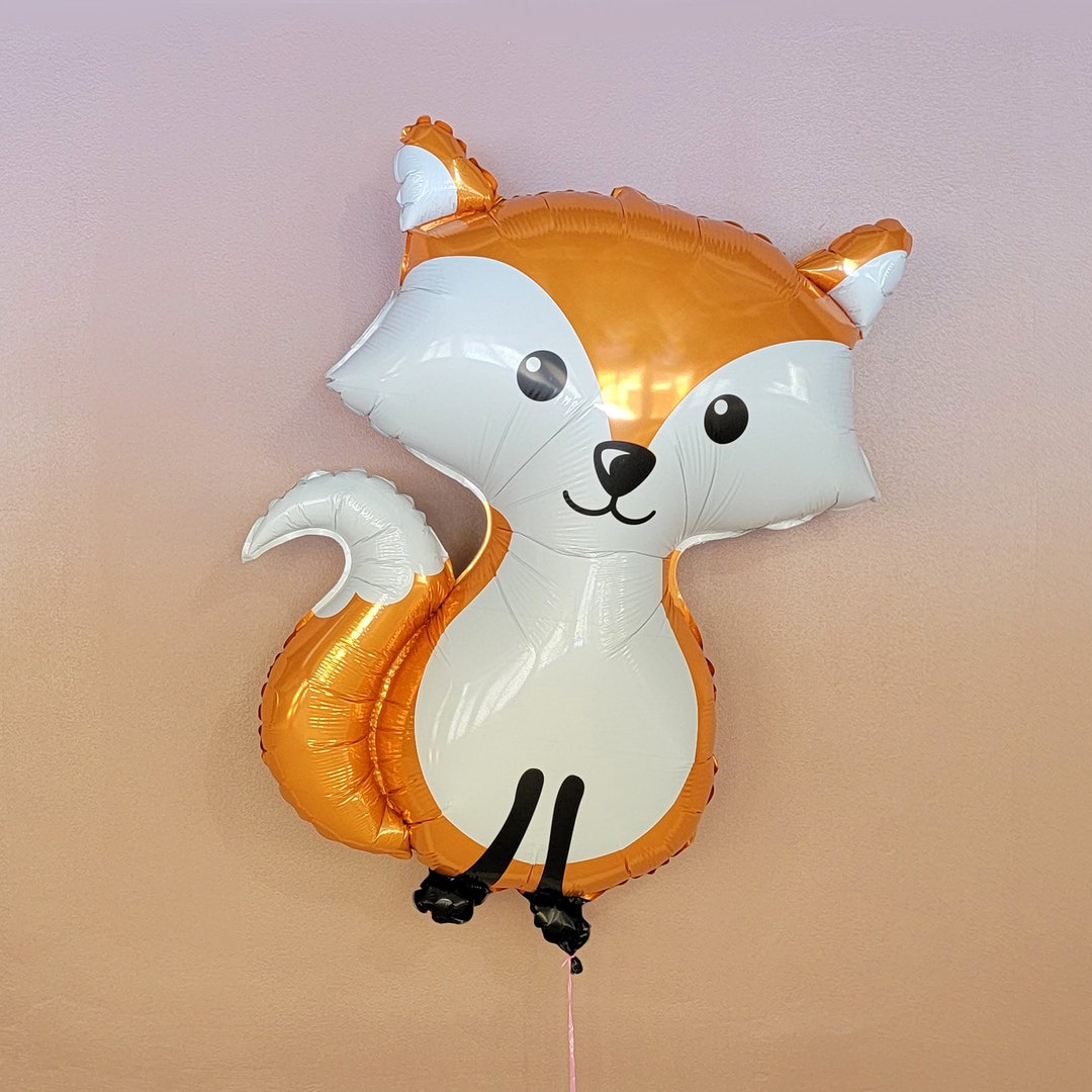 36" Fox Balloon - Woodland Baby Shower Decorations, Woodland Balloon ...