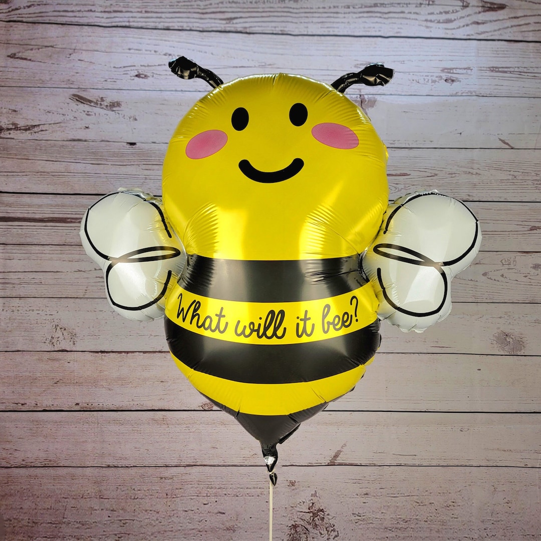 34" Bee Balloon - What Will It Bee?, Bee Gender Reveal, Baby Bee, Honey ...