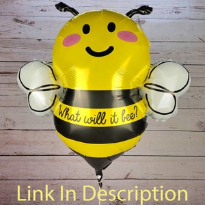 34" Bee Balloon - Bumble Bee Birthday Party, First Bee Day Birthday ...