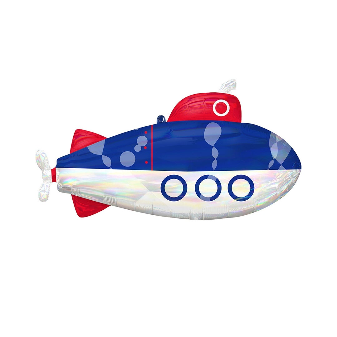 34" Submarine Balloon Submarine Birthday Submarine Party Submarine ...