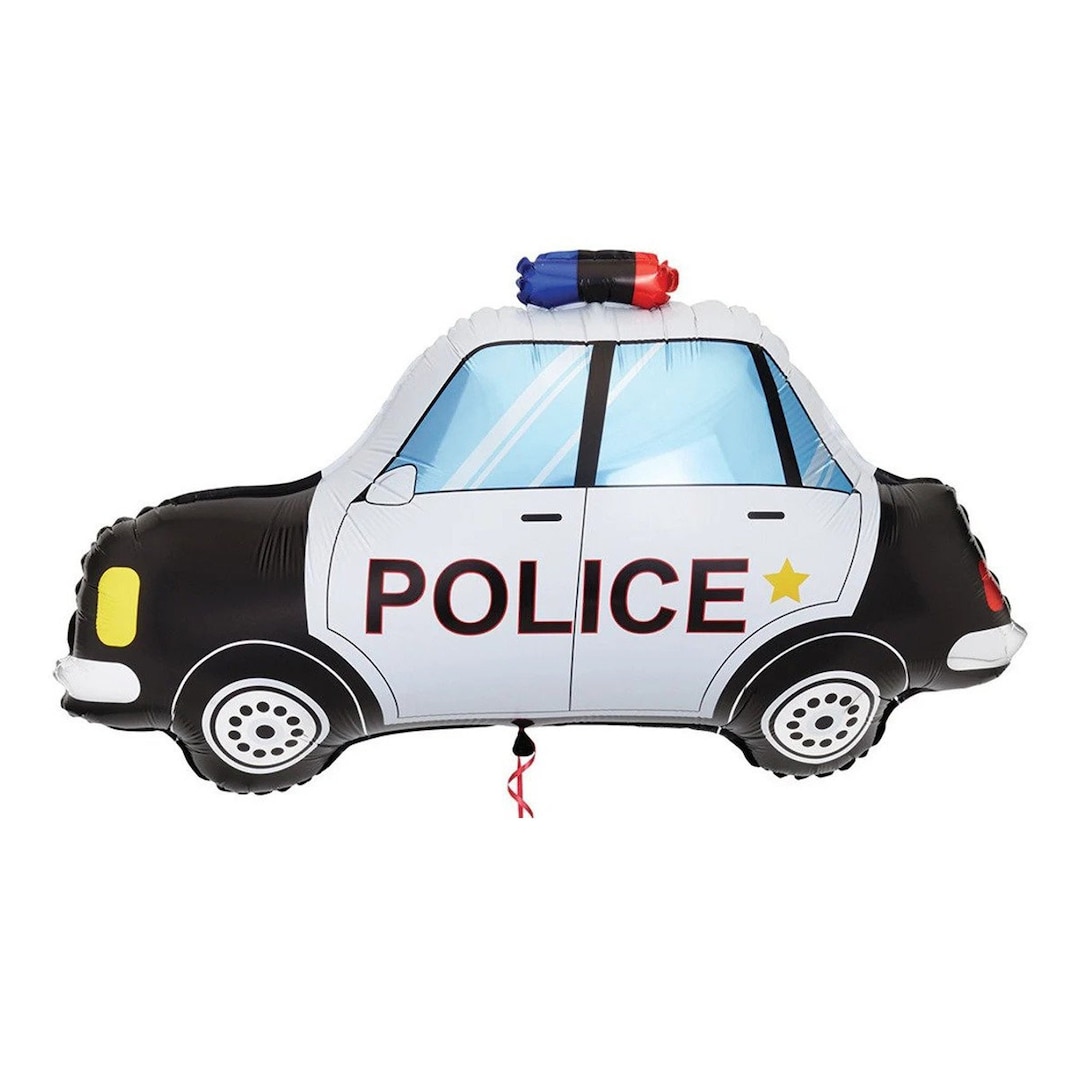 Police Car Balloon 34" Police Birthday Party Theme Decor Cop Birthday ...
