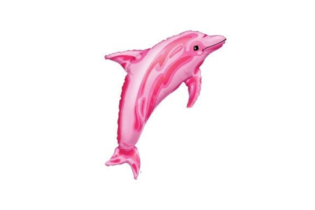 Pink Dolphin Balloon - 37" - Little Mermaid Party - Dolphin Balloon ...