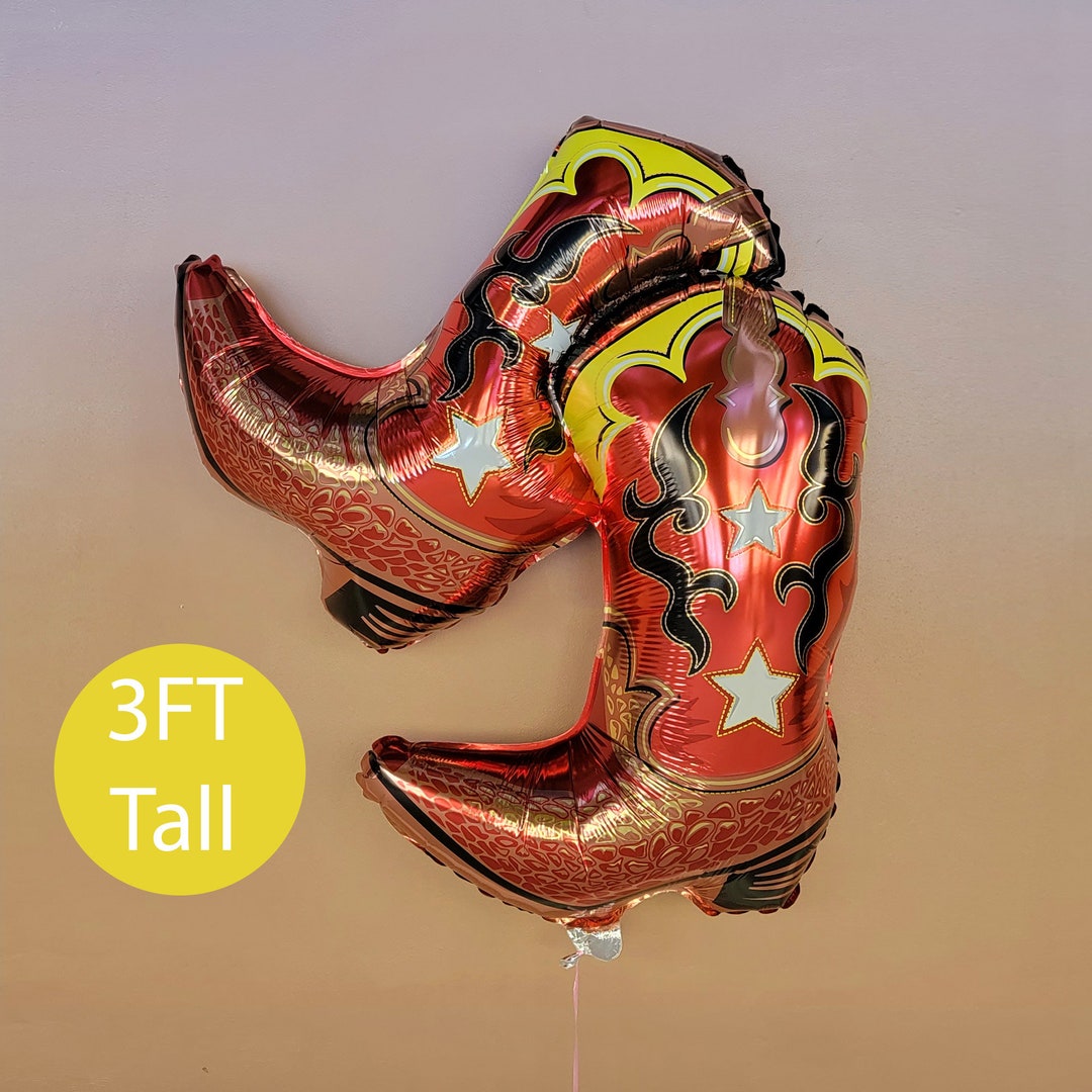 Cowboy Boots Balloon 36" Western Party Decorations Rodeo Birthday Decor ...