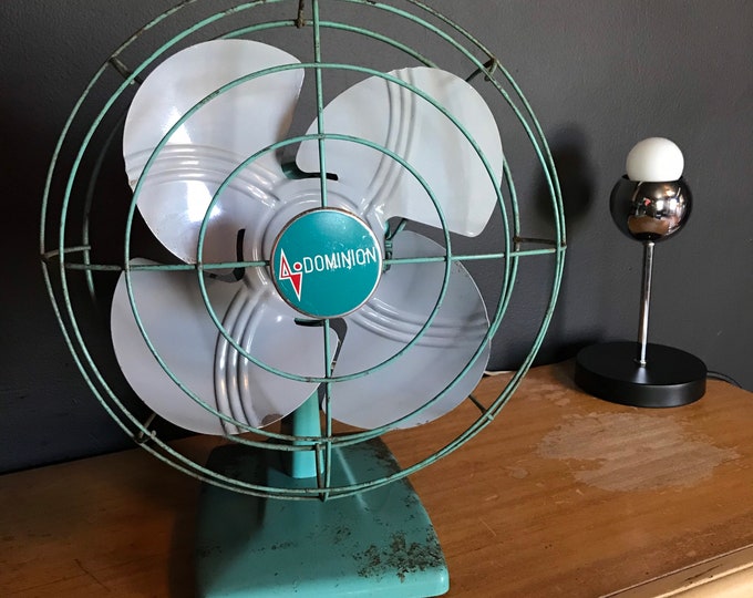 1950s Dominion Brand Small Blue Fan - Etsy