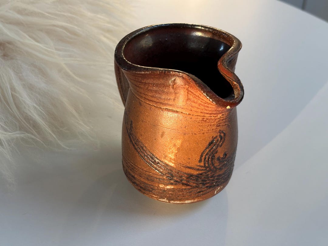 1960s Red Clay Pitcher/creamer, Signed - Etsy