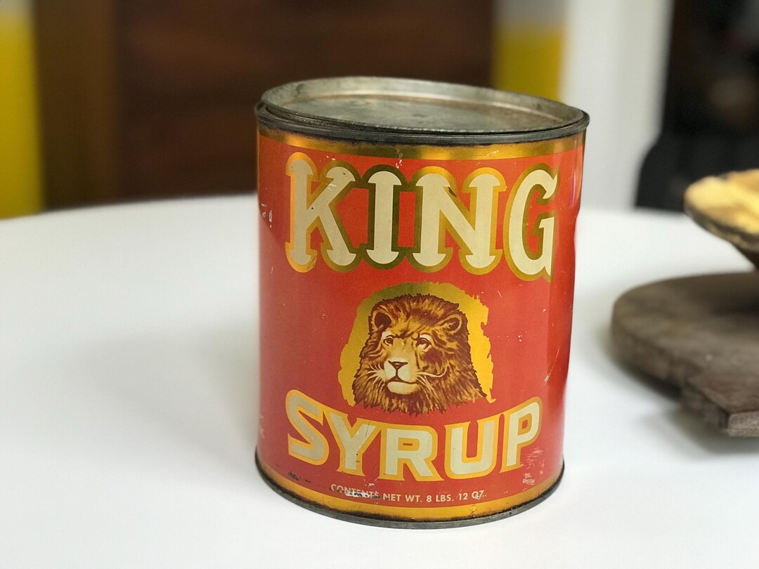 1940s Baltimore’s King Syrup 8lb Tin Can - Etsy