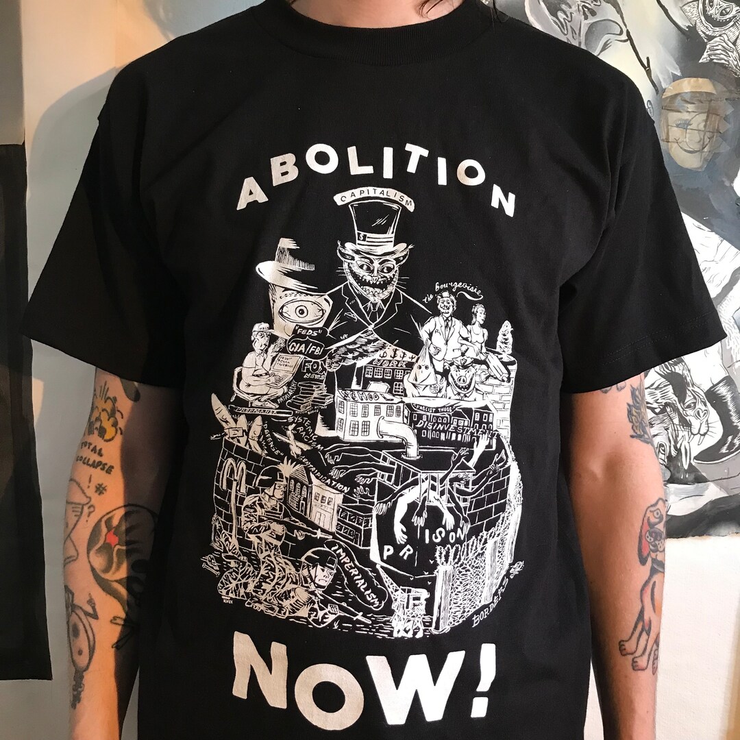 Abolition Now Shirt by KNOX on Black - Etsy
