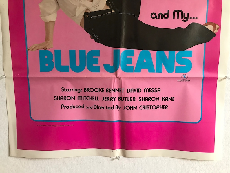 1982 ADULT blue Jeans Poster - Etsy