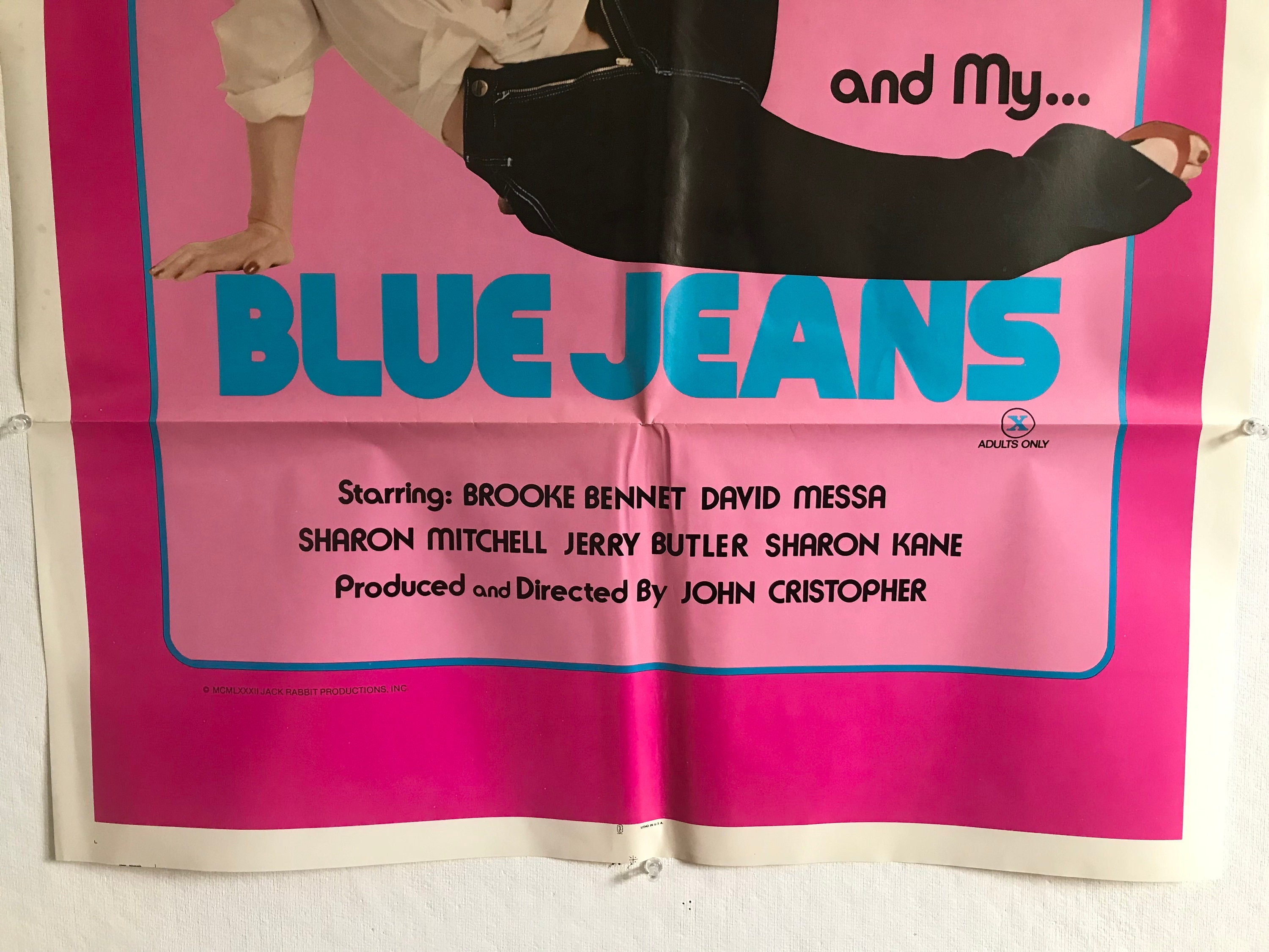 1982 ADULT blue Jeans Poster - Etsy
