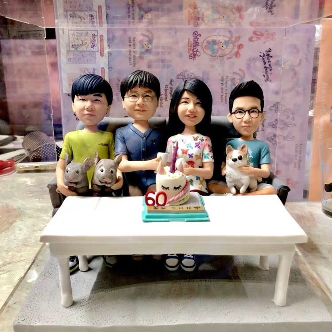 Figurine From Photo, Custom Family Figurine, Clay Figure, Custom ...
