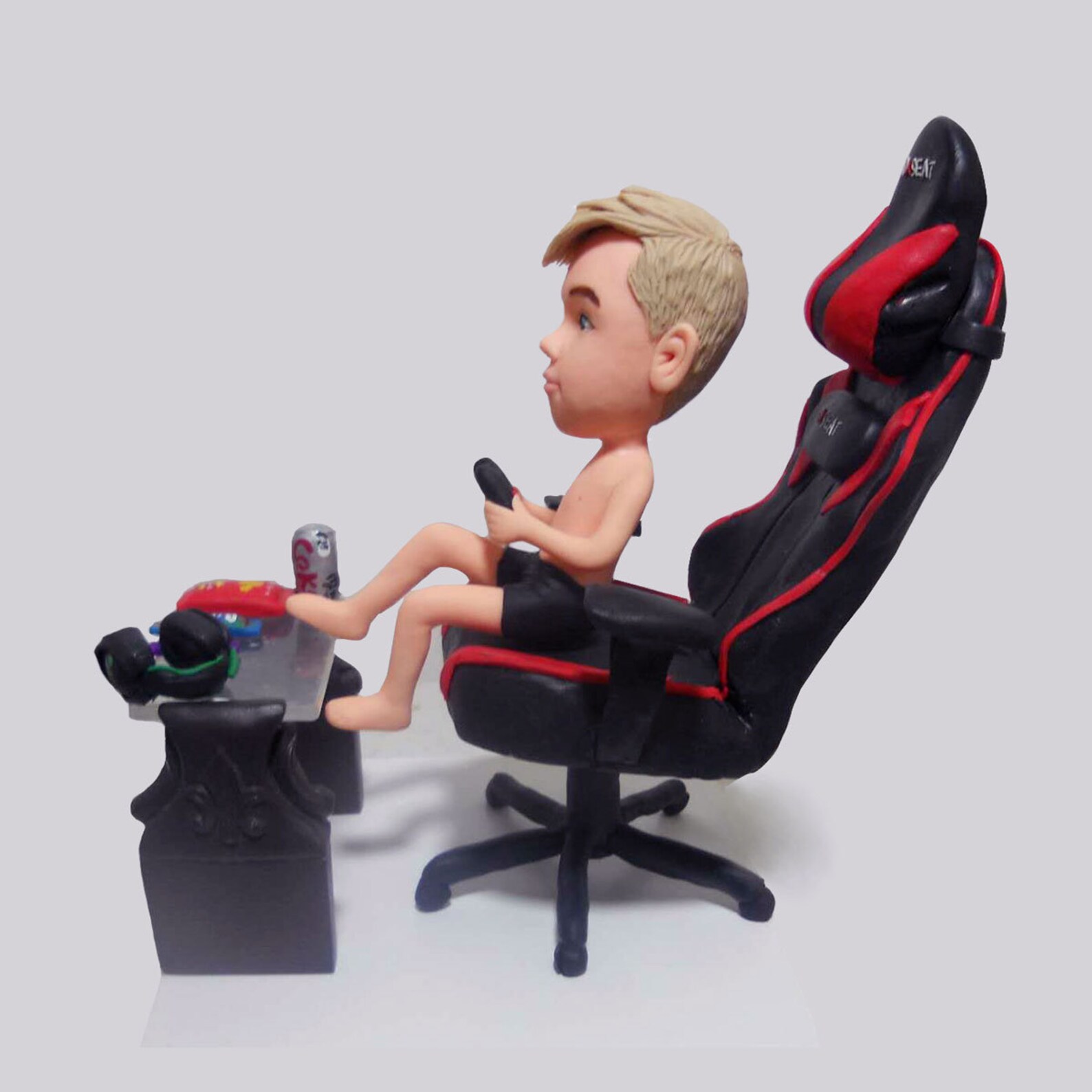 Custom Figurine of You and Your Gear Cake Topper for | Etsy