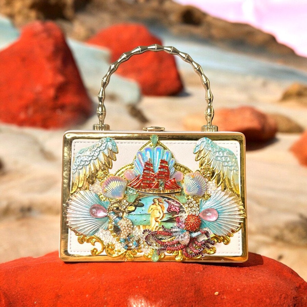Baroque 3D Effect Birth of Venus Boutique Handbag - Etsy